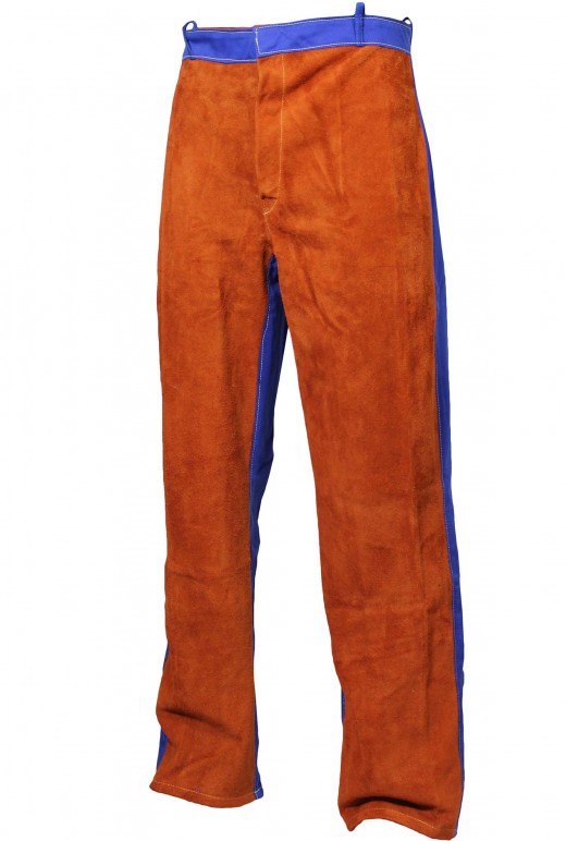 Welder's trousers HTR leather/cotton FR | EDC Protection