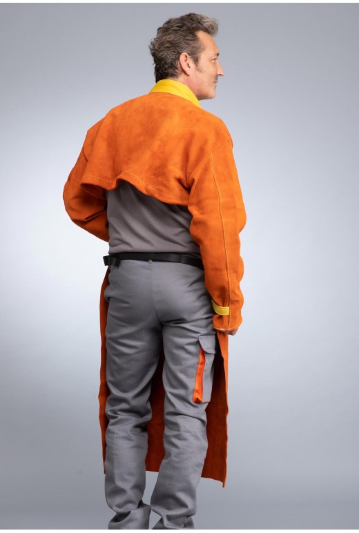 HTR leather apron for welder's bolero | EDC Protection