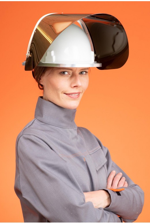 N°6 green-gold tinted visor in polycarbonate | EDC Protection