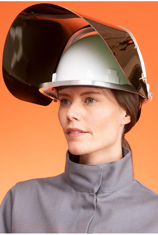 N°6 green-gold tinted visor in polycarbonate | EDC Protection